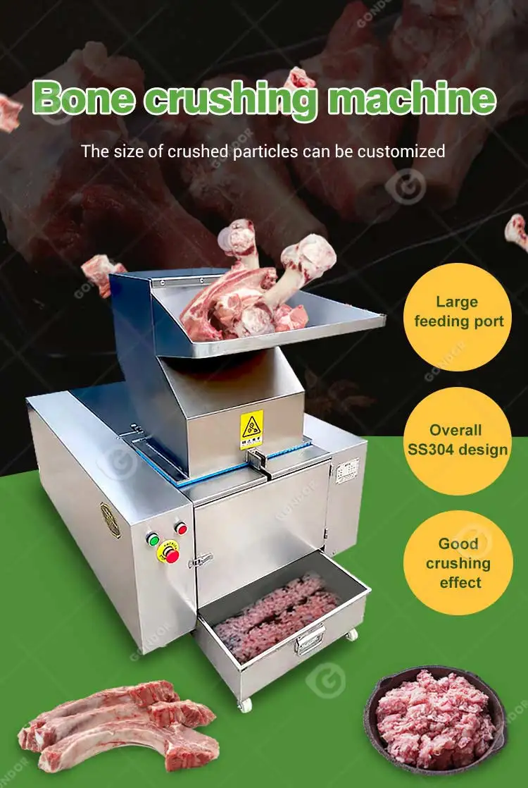 Industrial Chicken Cow Animal Bone Mill Powder Shredder