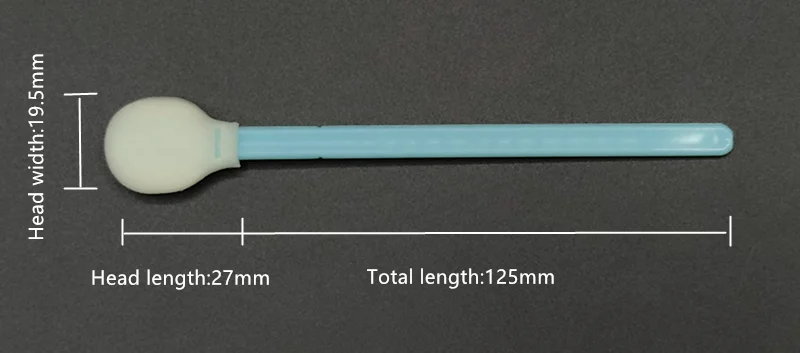 Large Circular Head Cleanroom Foam Swab Made With PP Plastic ...