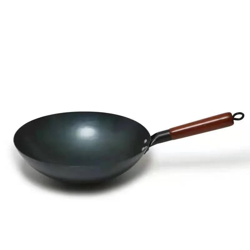 Home Kitchen Non-stick Woks Chinese Wok Carbon Steel High Quality ...