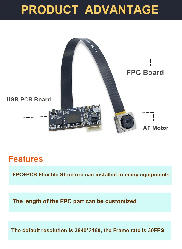 12mp Imx258 4k Cmos Camera Module With Auto Focus - Oem Customization