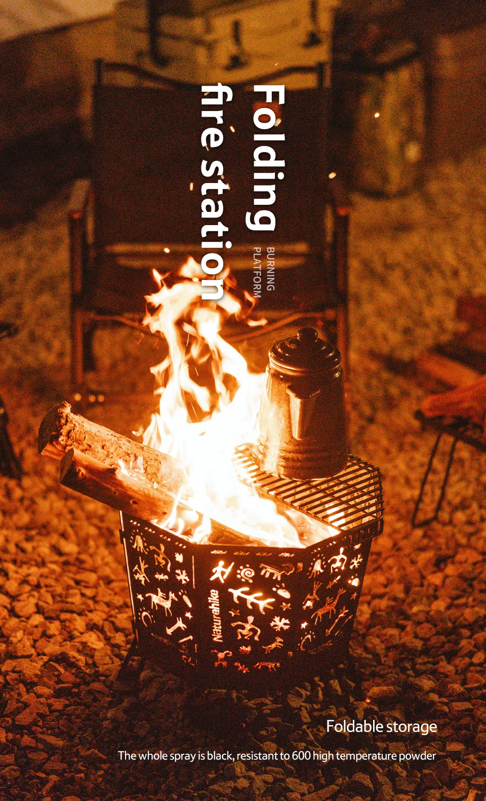 Naturehike Outdoor Picnic Camping Brazier Bonfire Stove Stand Totem ...
