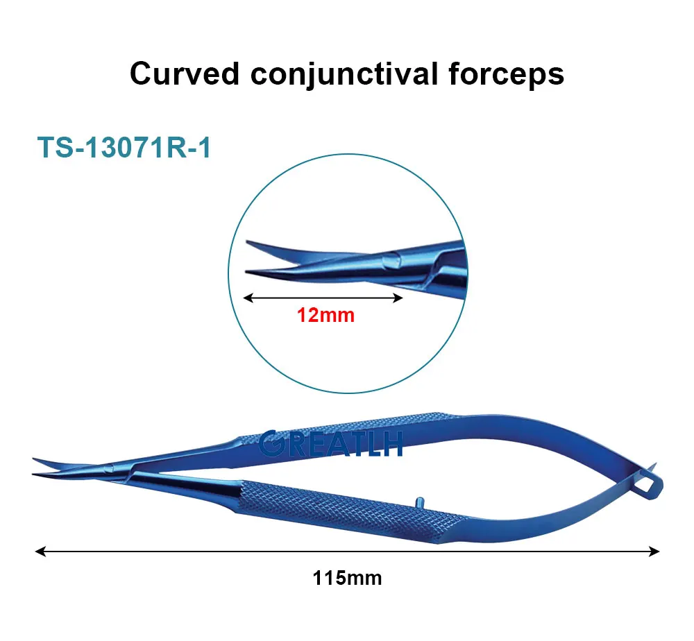 Titanium Ophthalmic Conjunctival Forceps - Micro Surgery