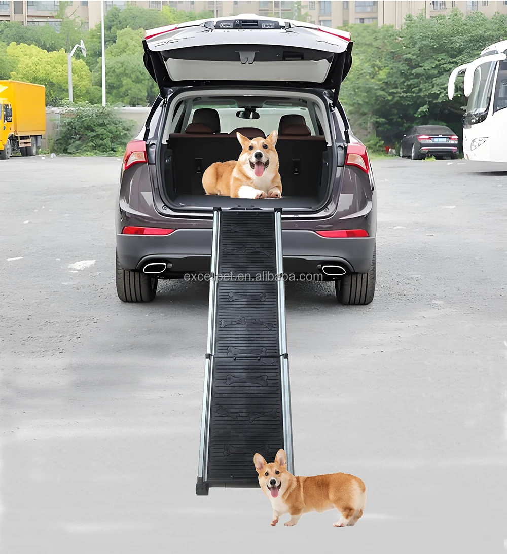 Aluminium Telescope Pet Ramp for Car Telescoping Dog Ramp with Anti ...