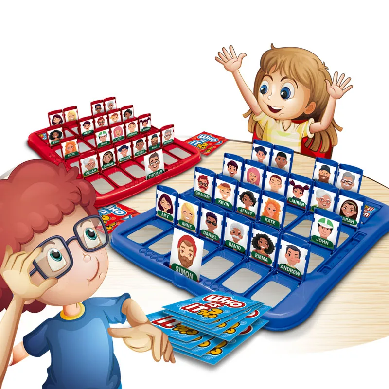 Children Educational Logical Toy English guess who Is It Card Game ...