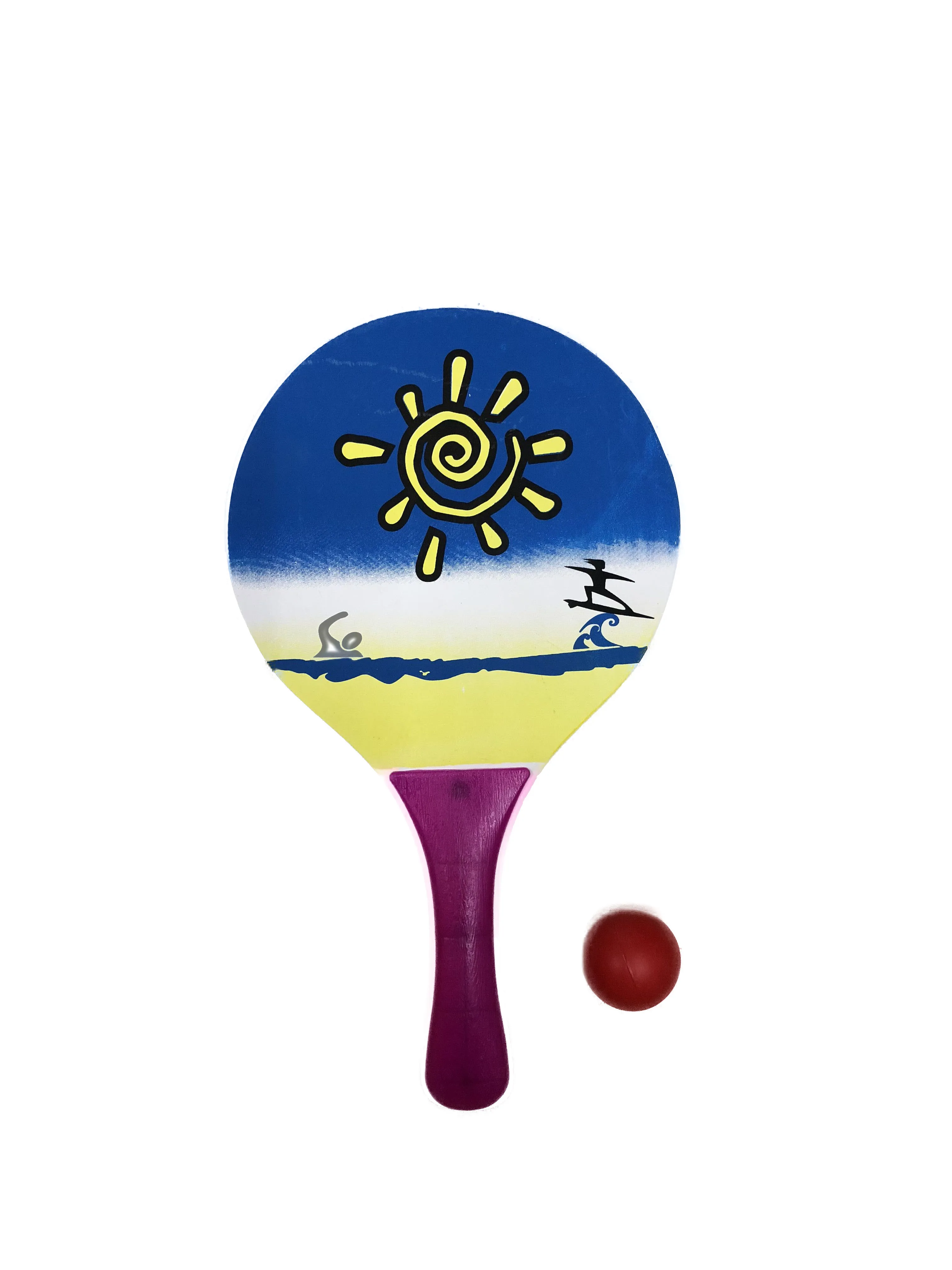 High Quality Wooden Beach Tennis Racket Wholesale Price Wooden Beach ...