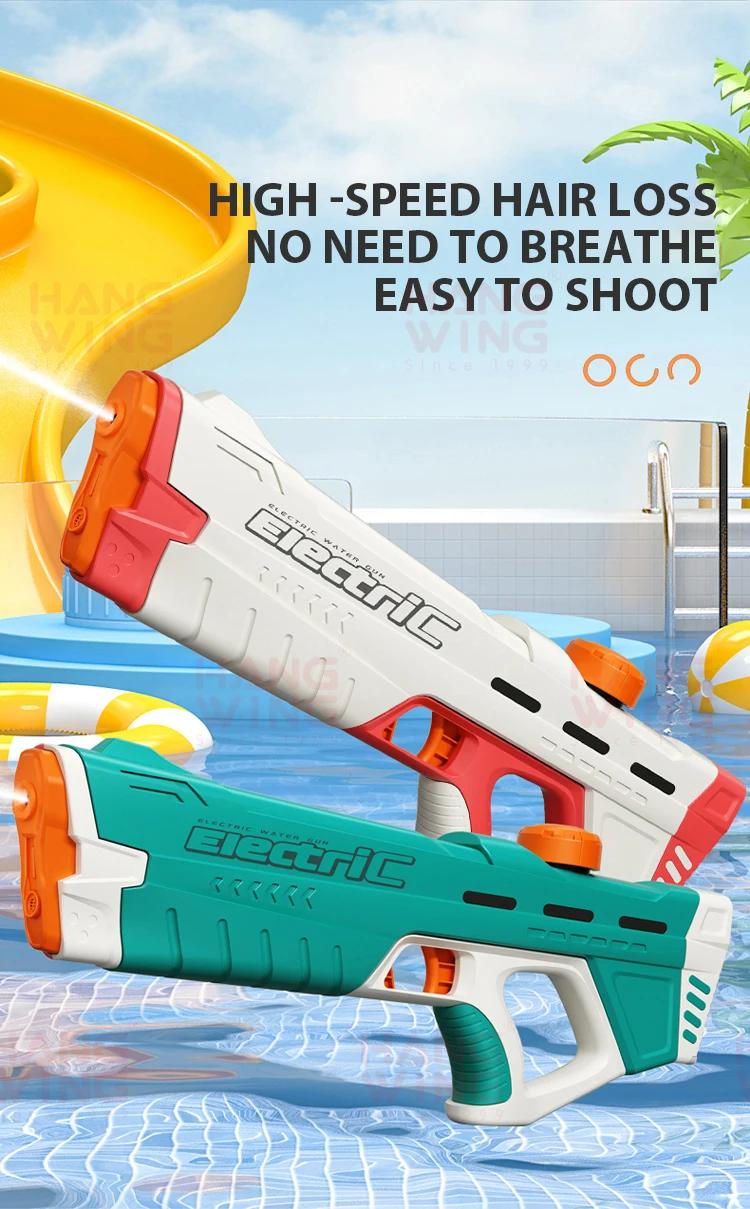 Hw High Speed Automatic Pumping Fierce Battle Electric Water Gun Summer ...
