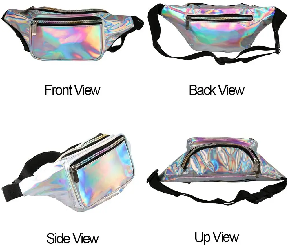 Wholesale Custom Holographic Fanny Bag For Women Laser Waist Bag With ...