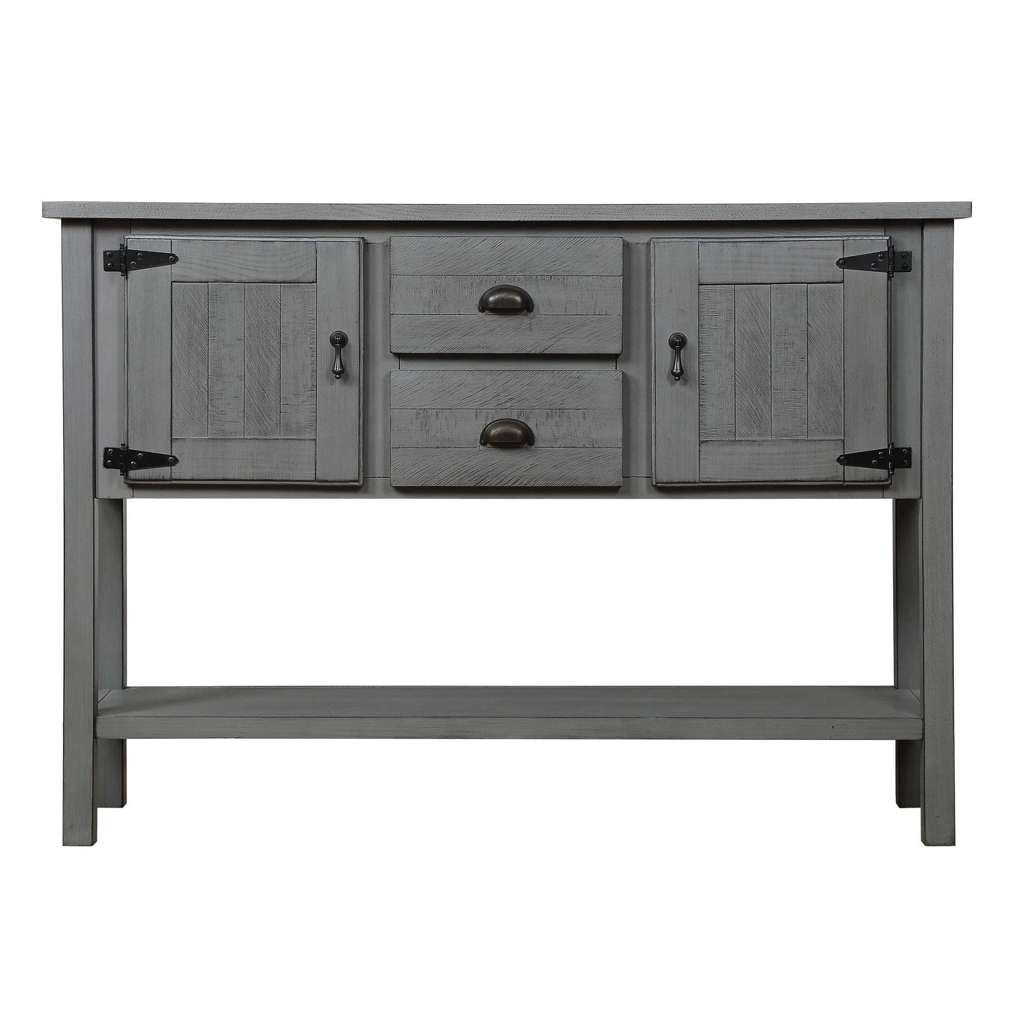 Highly Durable Solid Wood Farmhouse Narrow Console Table For Office Building Wholesale From ...