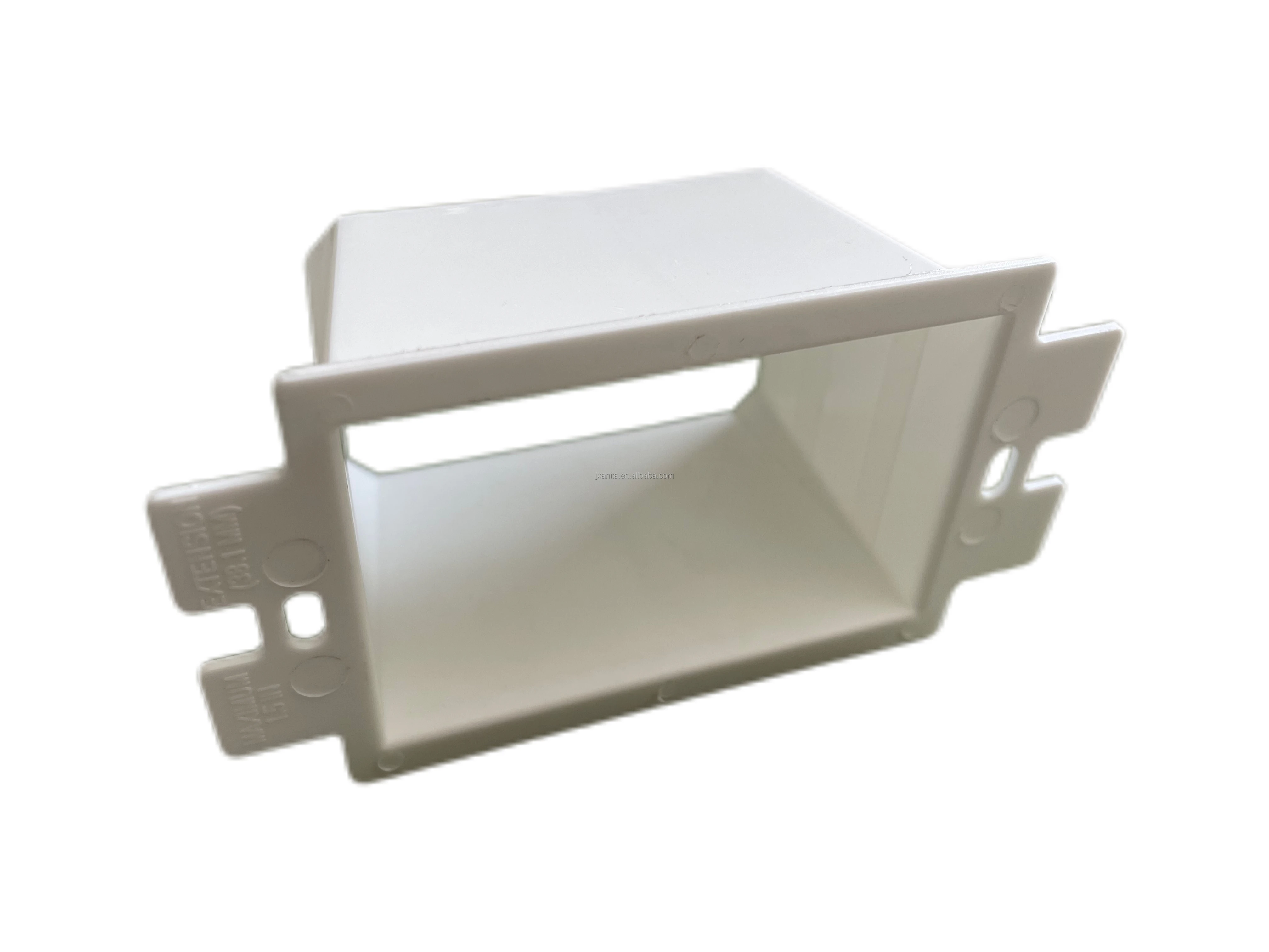 Single 1 Gang Rectangular Wall Box Extender White Extension Ring ...