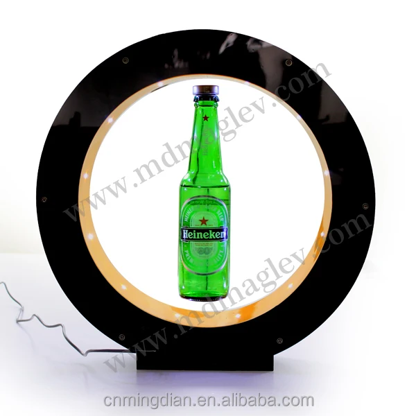 Magnetic Levitating Floating Display - LED Maglev Bottle Stand