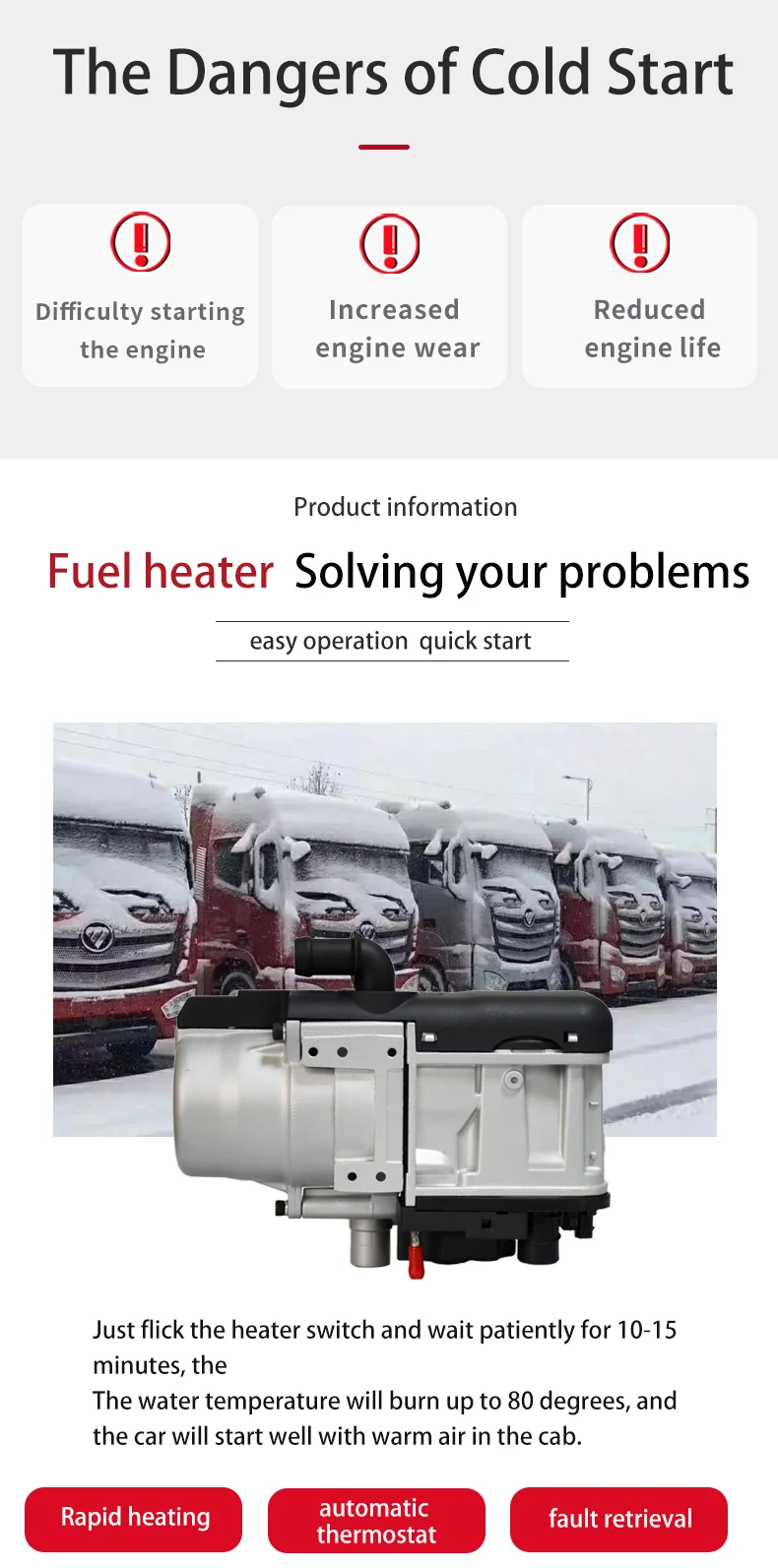 Small Size 5kw Car Water Parking Heater 12 24v Liquid Engine Preheater ...