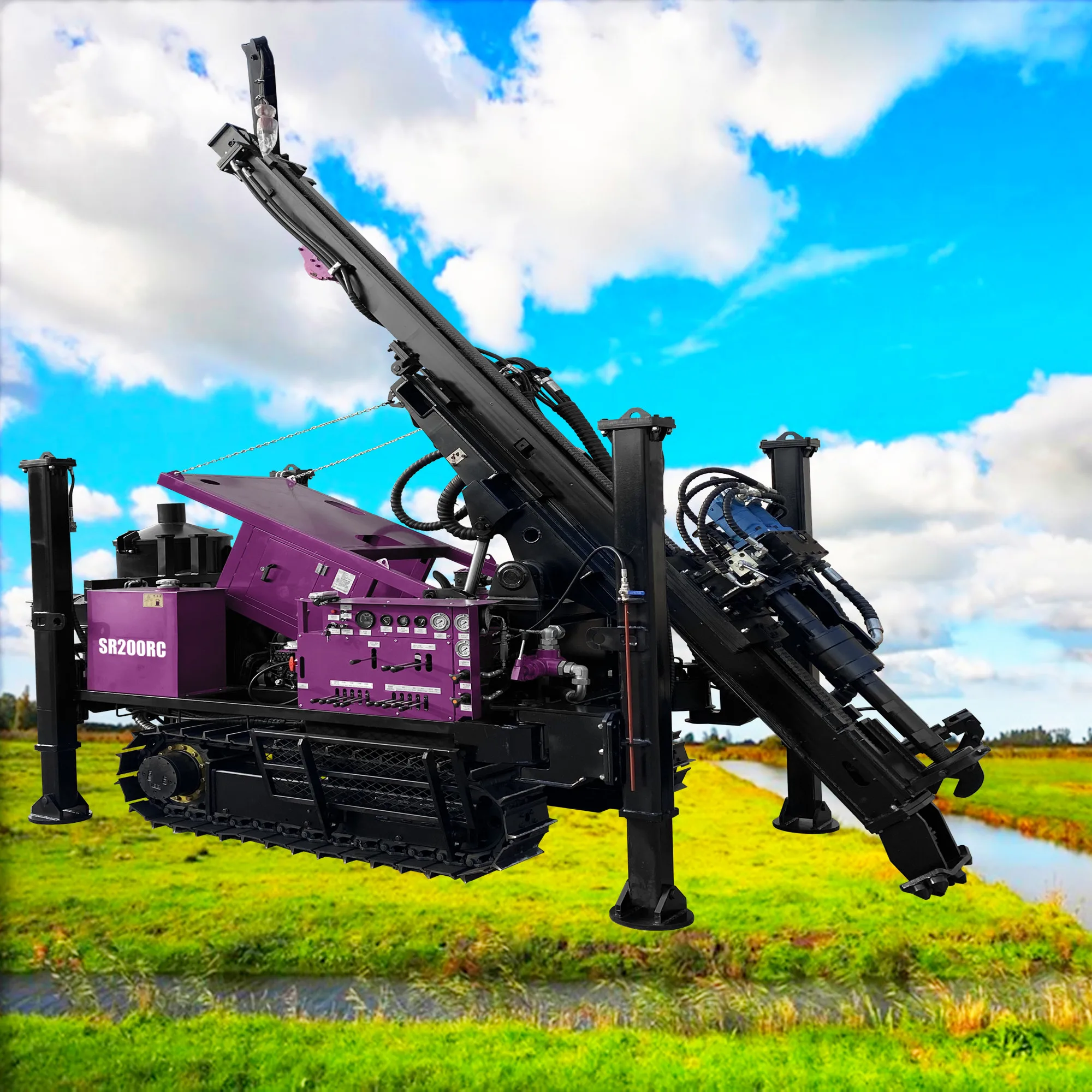 Hydraulic RC Drilling Rig Exploration Core Drilling Machine Reverse ...
