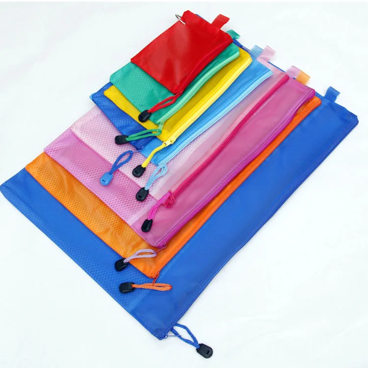 B4 B6 A4 A5 Size Plastic Clear Zipper File Folder Bag With Custom Logo ...