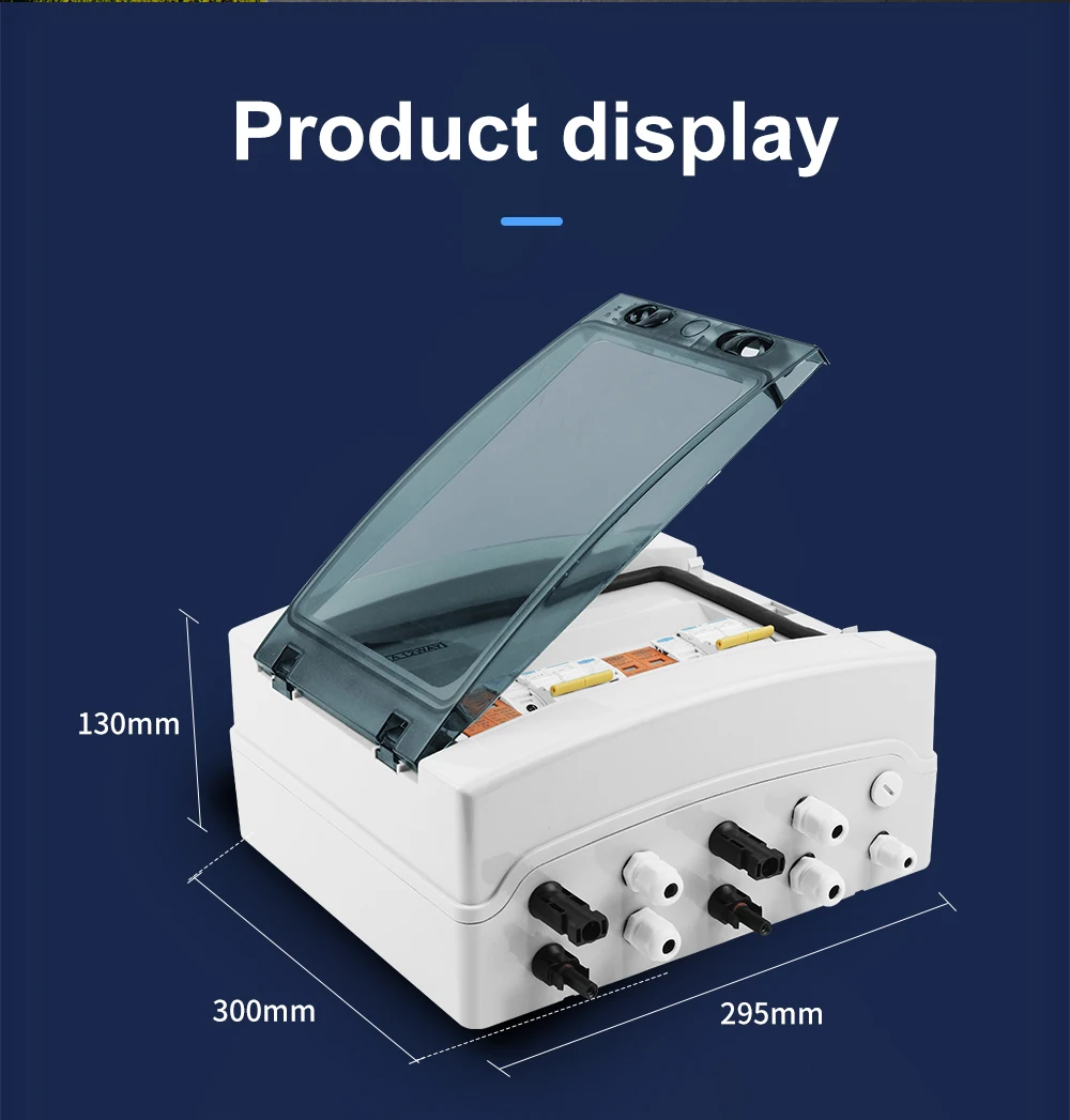 TOMZN Solar Photovoltaic PV Combiner Box with Lightning Protection