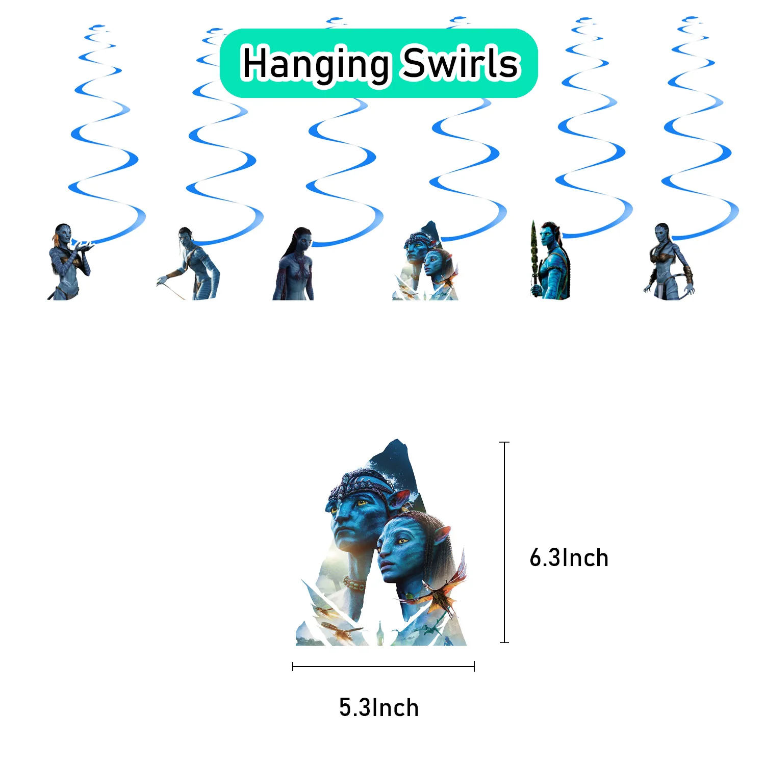 Cartoon Movie Avatar Theme Foil Balloon Boy Girl Birthday Party ...