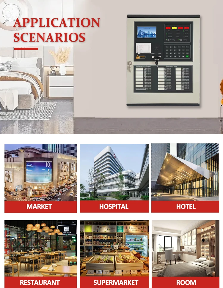 Addressable Fire Alarm Control Panel 2 Loops Fire Alarm System For ...