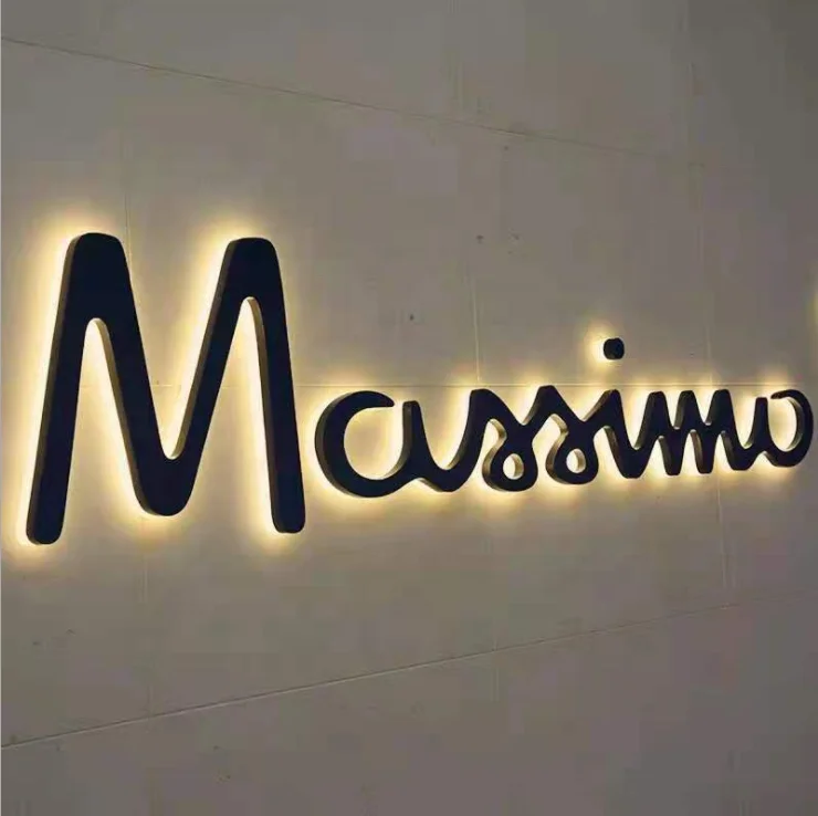 Custom 3d Led Aluminum Backlit Letter Light Metal Backlit Sign 4ft Led ...