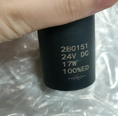 24v Solenoid Valve Colin 17w 27w 280151 280153 Excavator Spare Parts ...