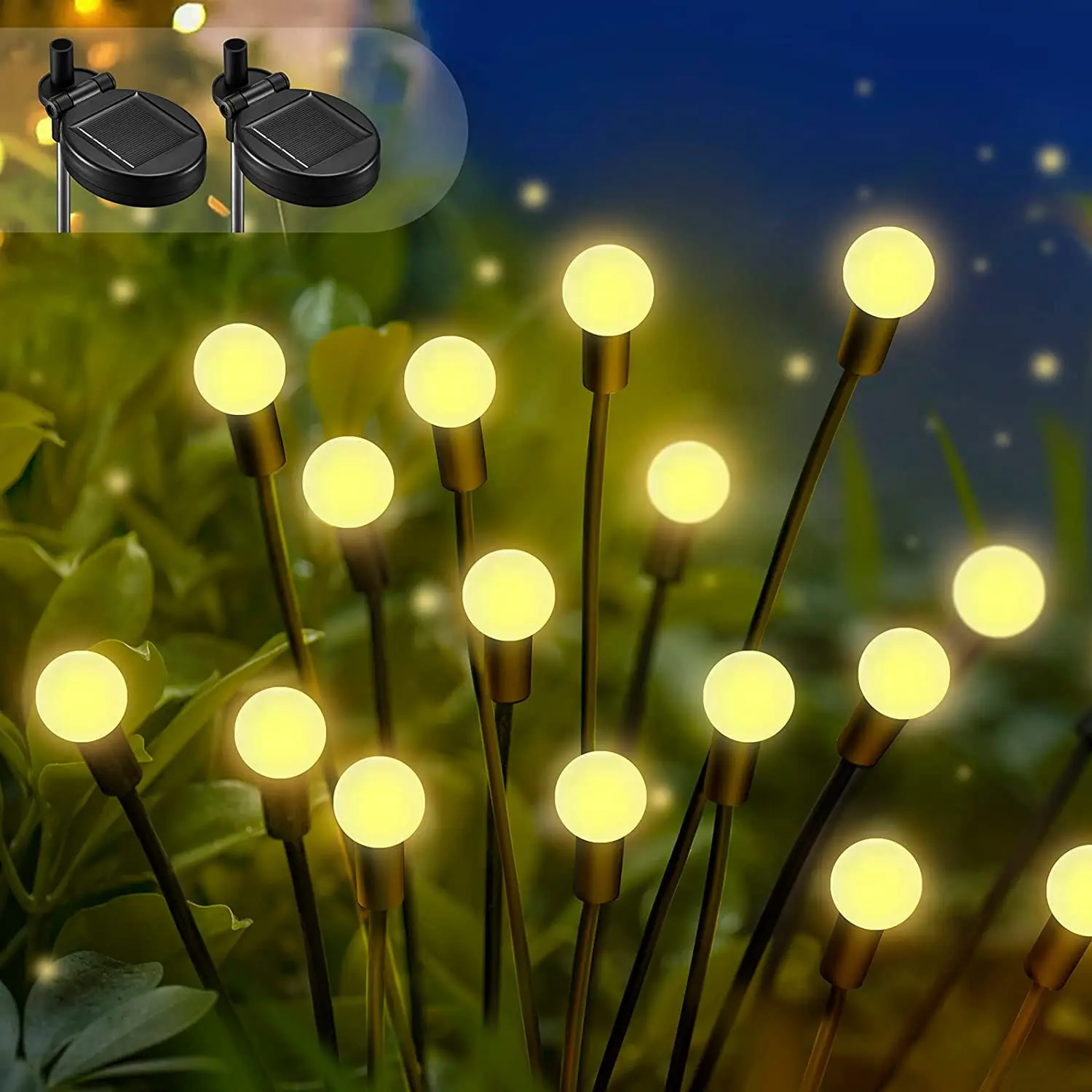 Solar Powered Firefly Lights - Bright, Flexible, and Efficient