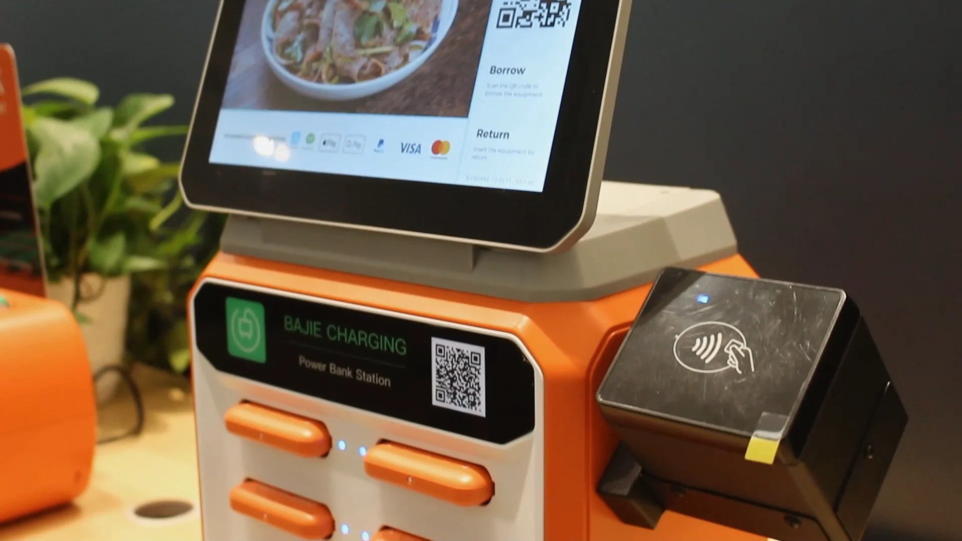 Credit Card Cell Phone Charging Station Kiosk Power Bank Station Rental ...