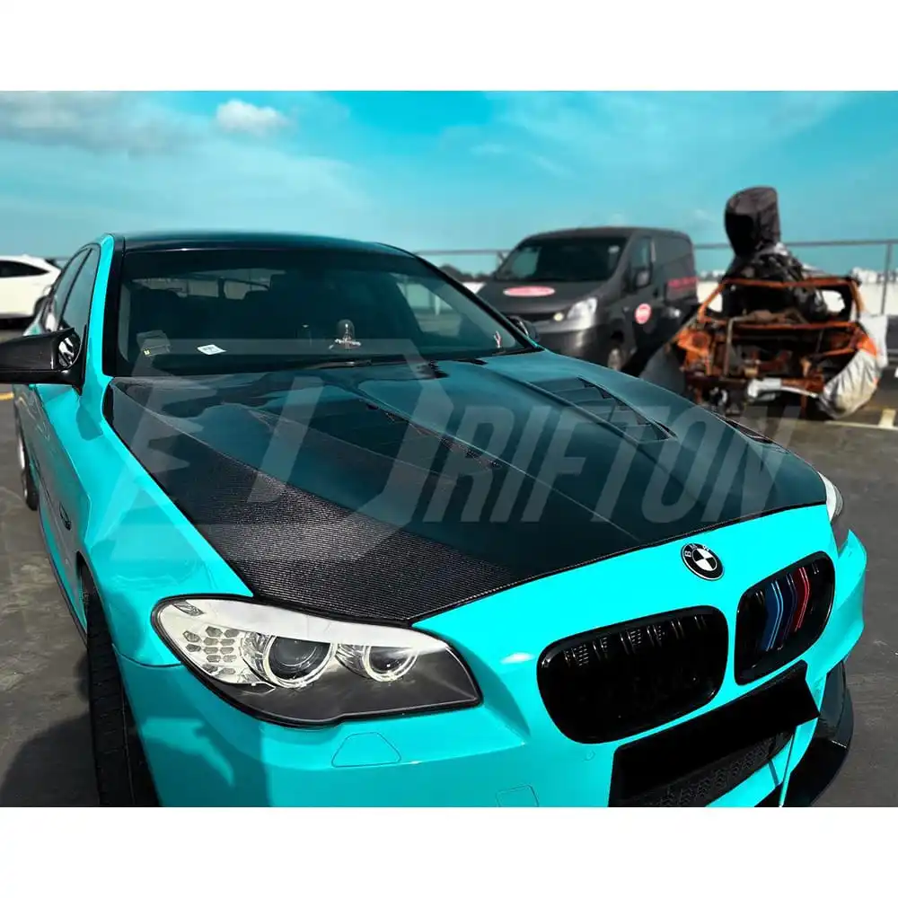 Drifton Carbon Fiber Hood for BMW 5 Series F10 - Durable & Stylish