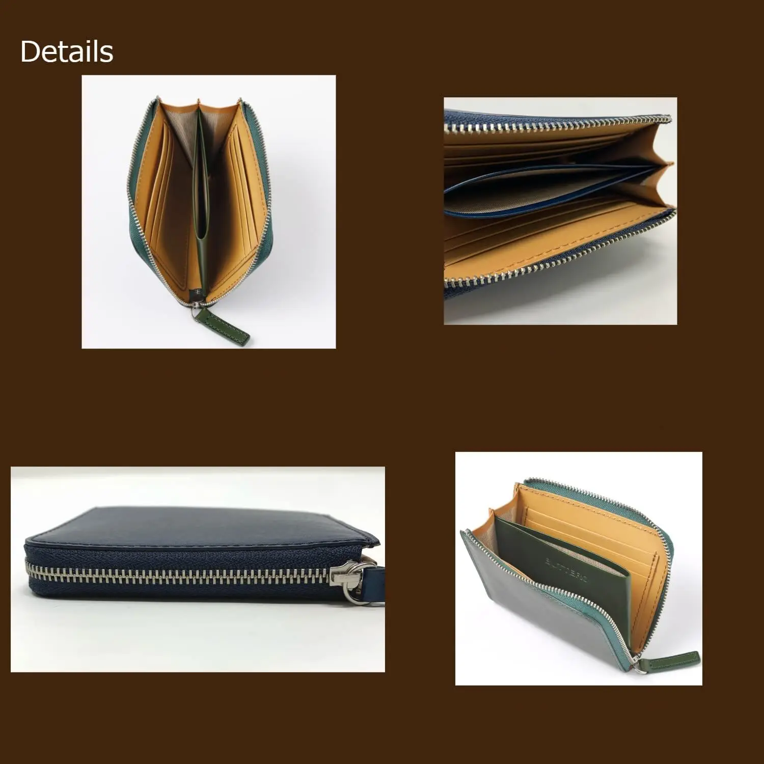 Japanese L Shape Zipper Various Colors Leather Men's Thin Wallet - Buy ...