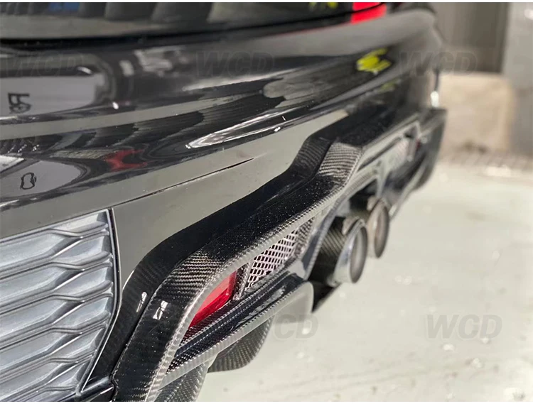 Mini F56 F57 Carbon Fiber Rear Bumper Diffuser Lip - Easy Install