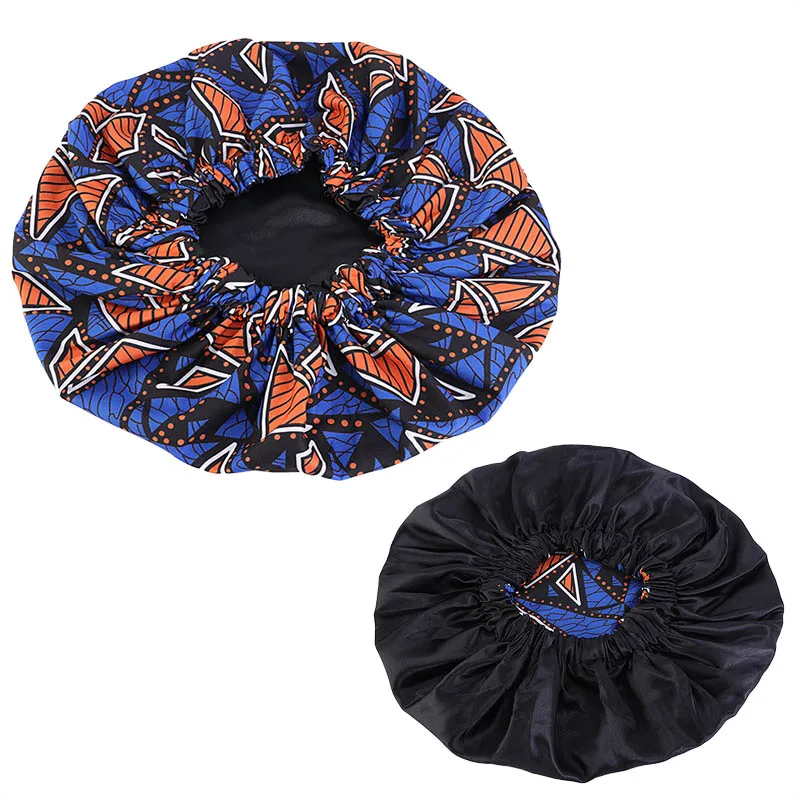 Wholesale African Pattern Satin Lining Bonnet Ankara Hair Bonnets ...