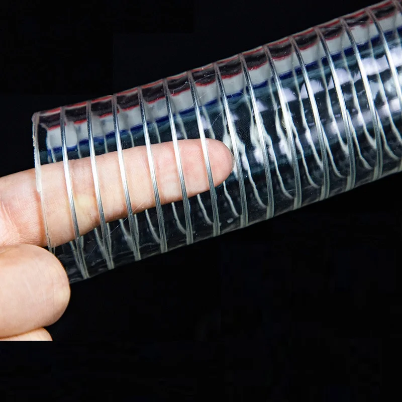 PVC Transparent Steel Wire Reinforced Hose 38mm - Food Grade Suction ...