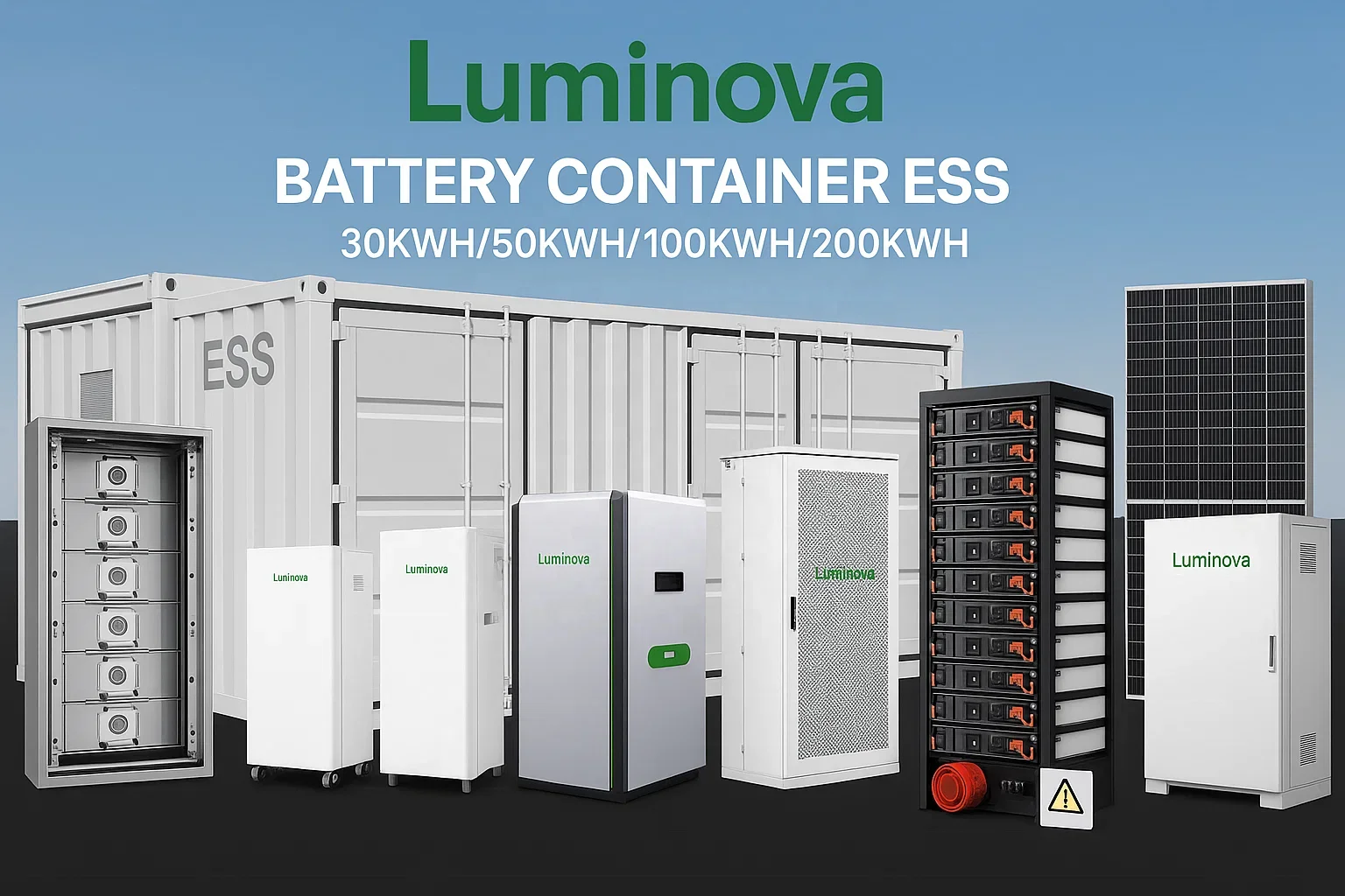 Ess 40ft Bess Solar Energy Storage System Lifepo4 Lithium Ion Battery ...