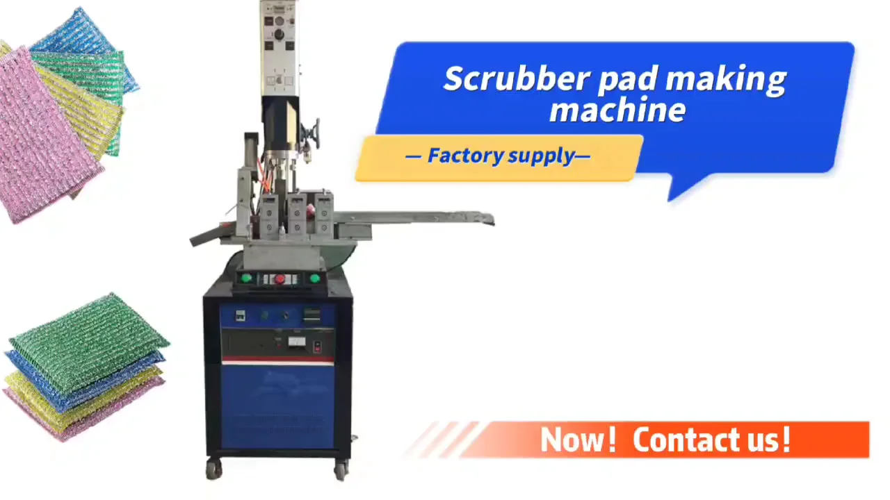 Factory Supply Ultrasonic Scrubber Pad Making Machine Sealing Welding ...