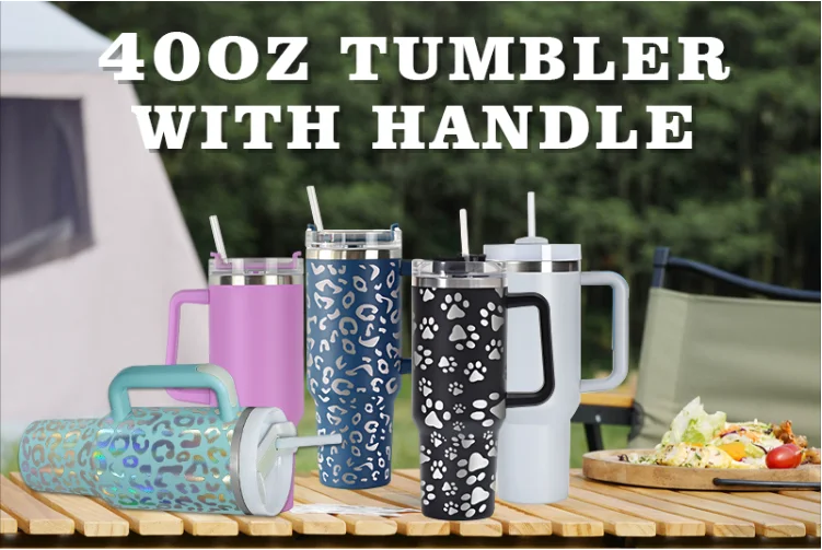 Stanley Cup 40oz With Handle Stainless Steel Vacuum Insulated Tumbler ...