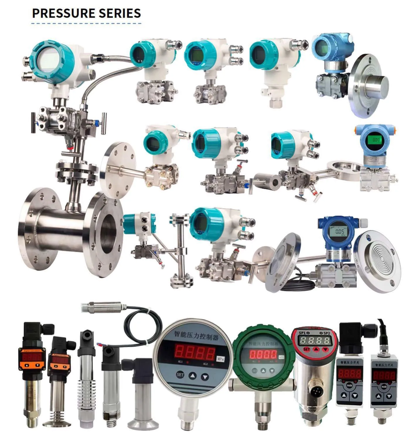 Hydraulic Double Needle Pressure Gauge - Precision for Mining