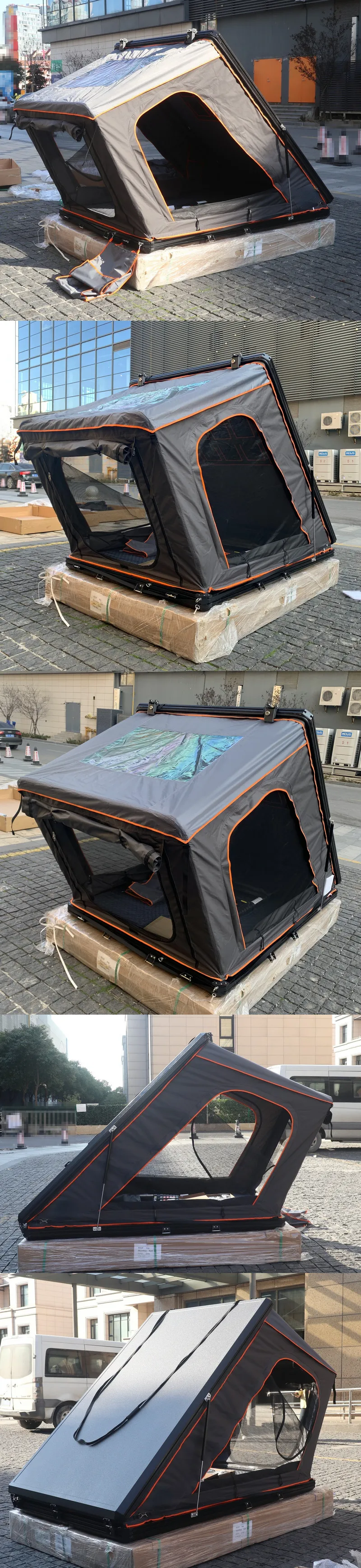 Remaco Outdoor Camping Rhombus Roof Top Tent With Ac Port,Clamshell ...