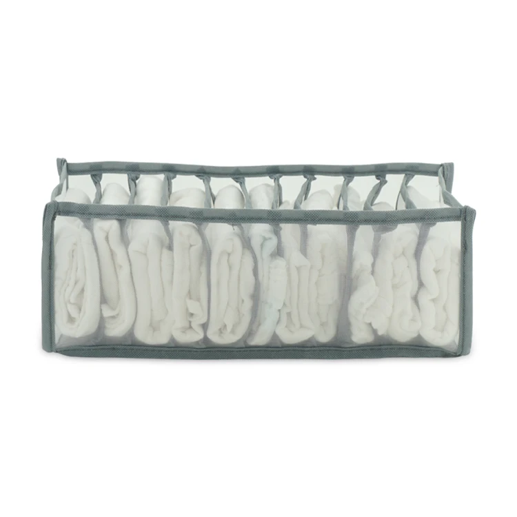 Wardrobe Clothes Organizer, Mesh Clothes Storage Organizer, Foldable ...