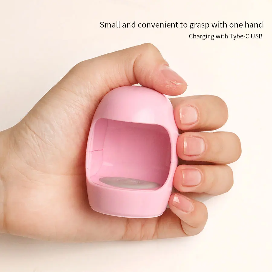 Mini Gel Nails Polish Quick-Drying Portable USB Nail Dryers UV LED Nail ...