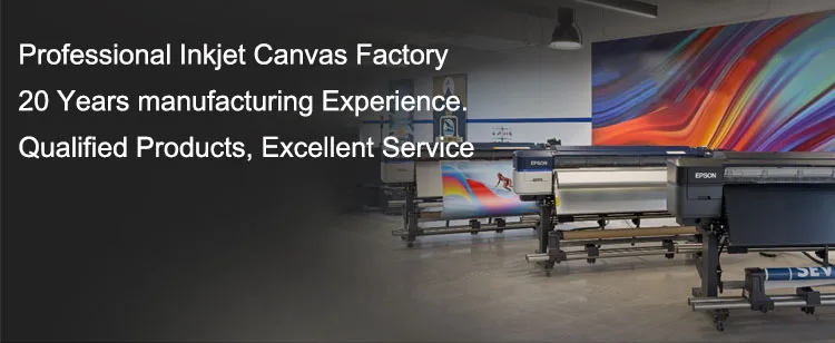 Chinese Manufactured Waterproof Printable 360g Inkjet Canvas Roll Matte ...