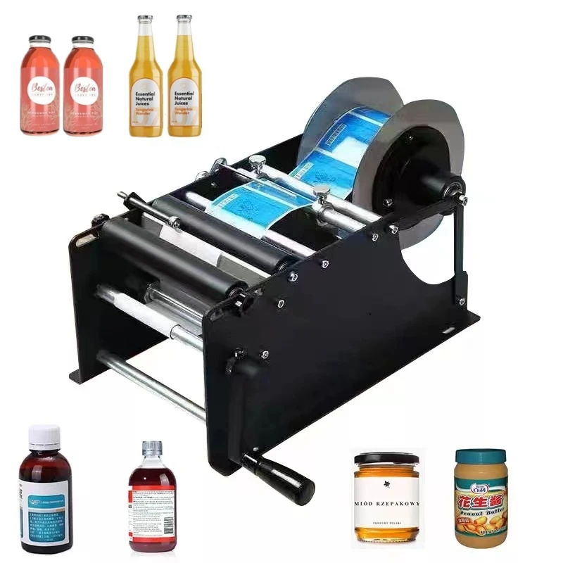 Semi-automatic Round Bottle Labeling Machine for Plastic Bottles