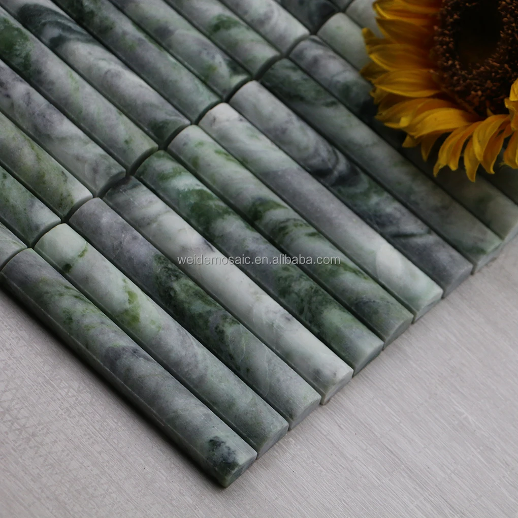 Interior Wall Tiles Curve Fluted Modern Mini Flute Mosaic Bathroom ...