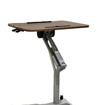 Aluminum Table Frame Pneumatic Desk Mobile Standing Desk Height ...