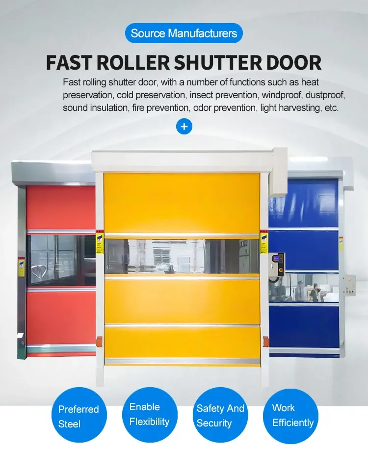 Roll Up Shutter Doors Fast Open/close Plastic Door Automatic High Speed ...