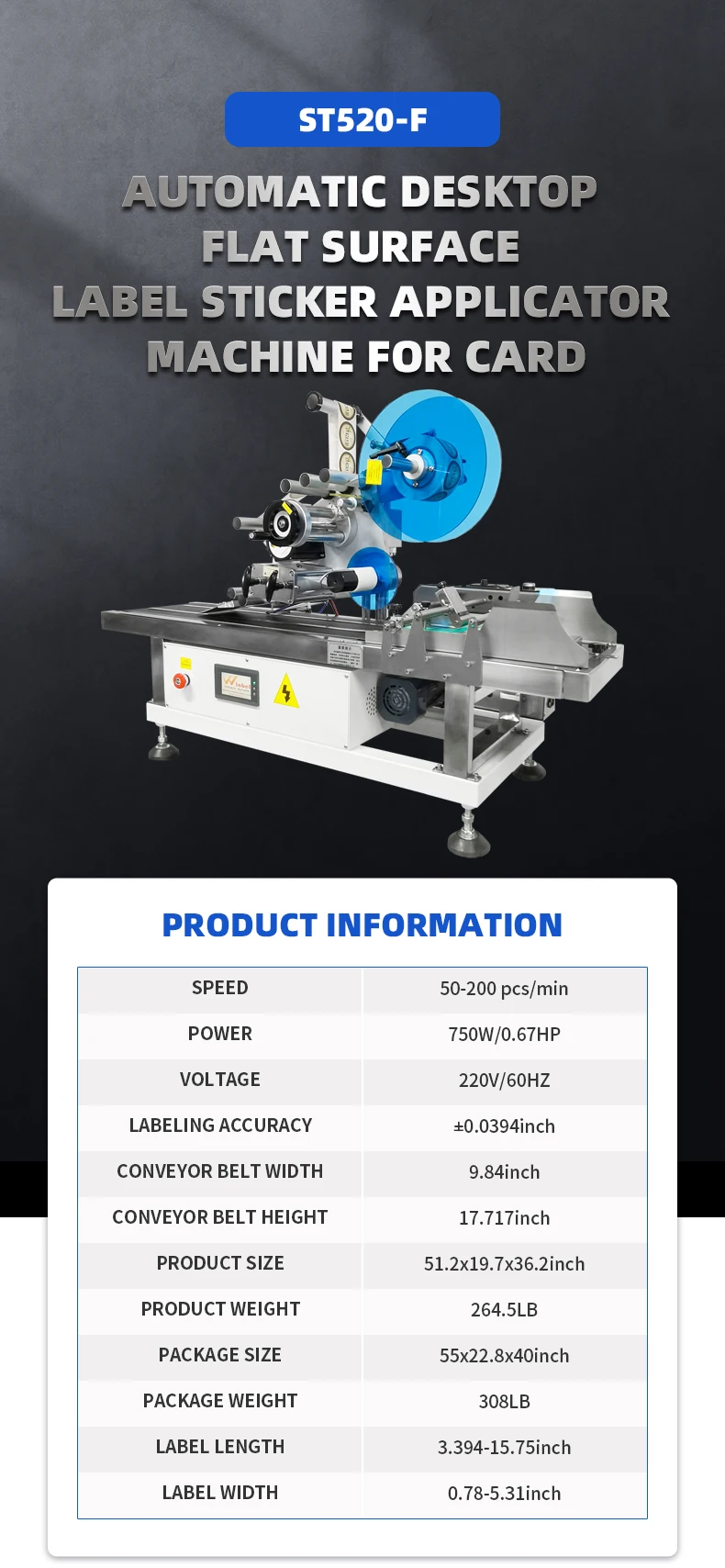 Automatic Feeder Label Applicator - Efficient & Reliable