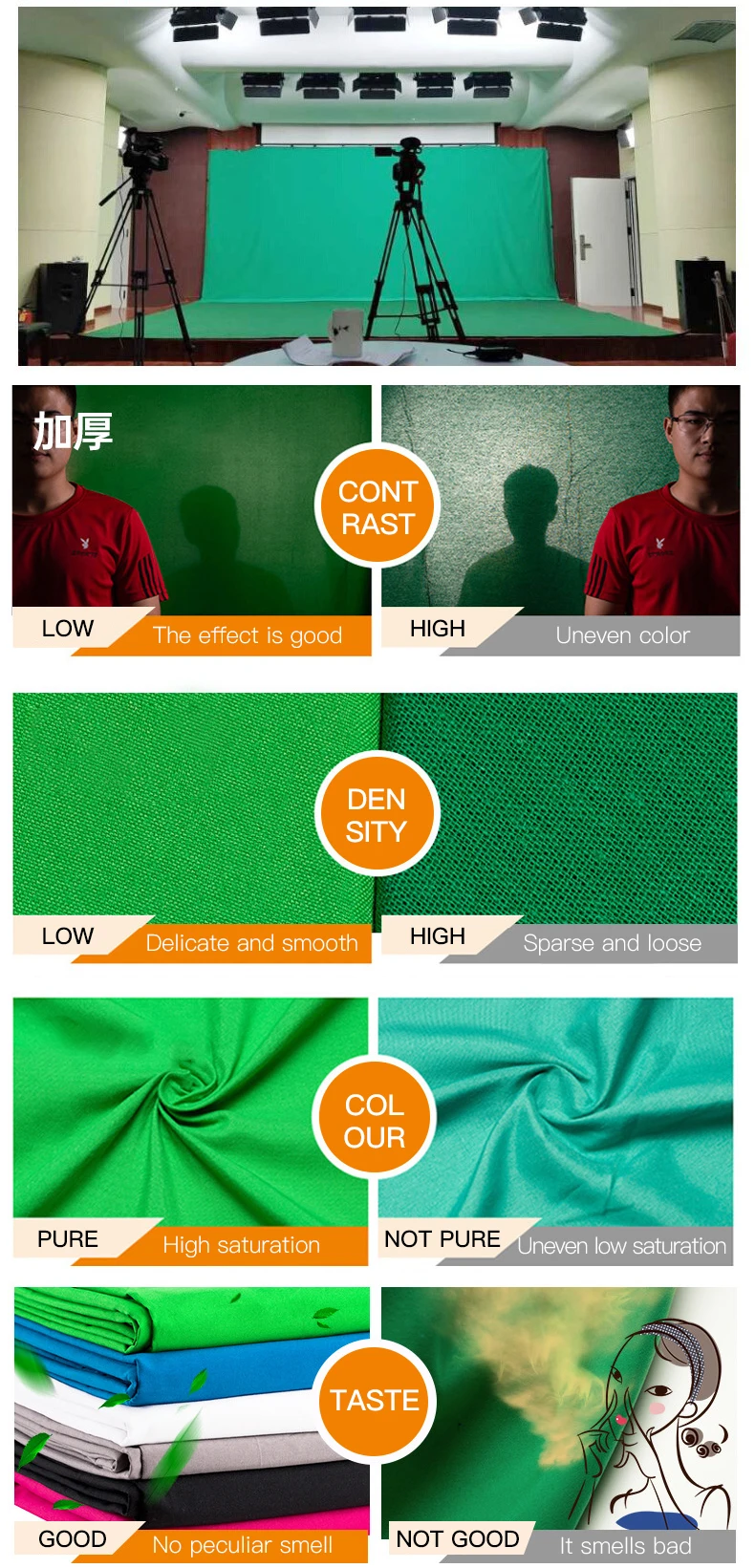 Wholesale 2.6*3m Background Stand with 3*3m Green Screen Kit