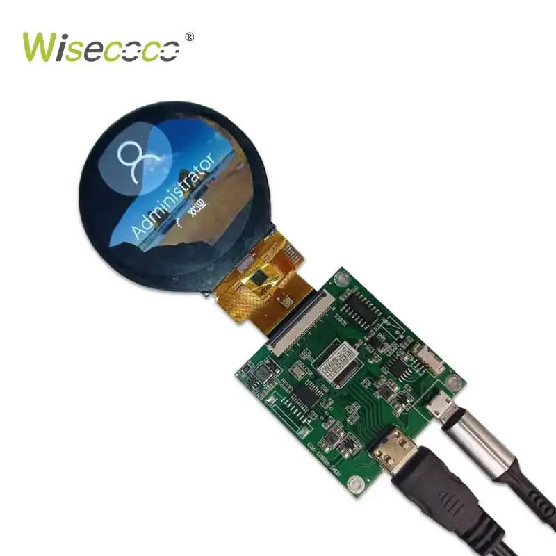 2.1 Inch Round Display IPS 480x480 - Wisecoco Touch Screen