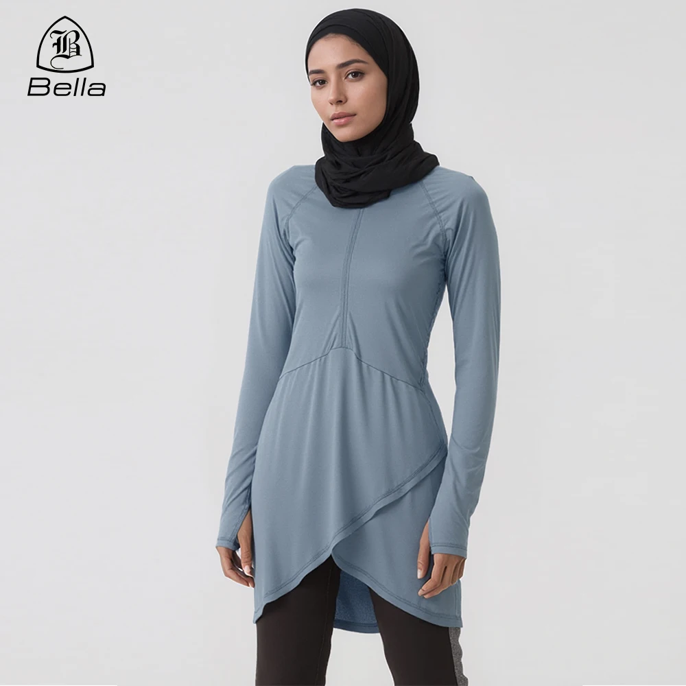 Custom Lightweight Tracksuit Islamic Hijab Muslim Long Sleeve Workout ...