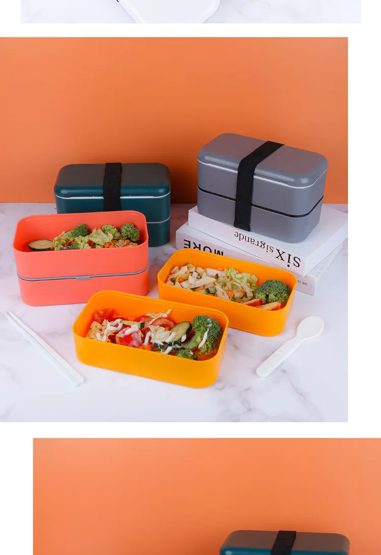 Eco Plastic Bento Lunch Box - Sustainable & Portable