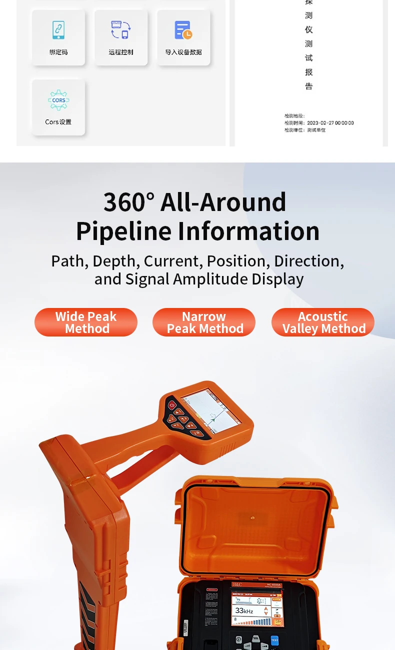 Underground Pipeline Detector for Metal Cable Wire Fiber Optic ...