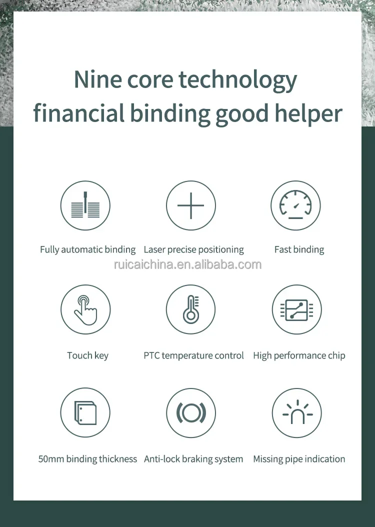 50mm Bill Book Binding Machine - Eco-Friendly & Efficient