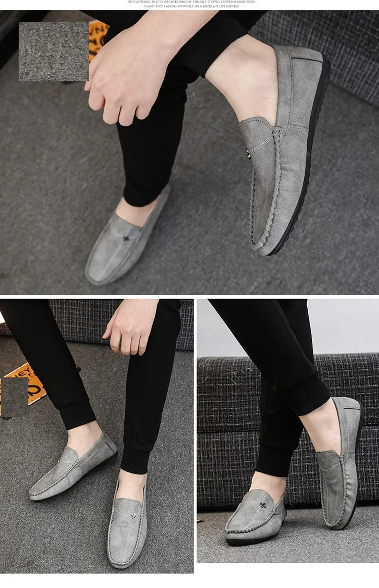 Factory Direct Sales Fashion Trend Driving Loafers Big Size Rubber ...