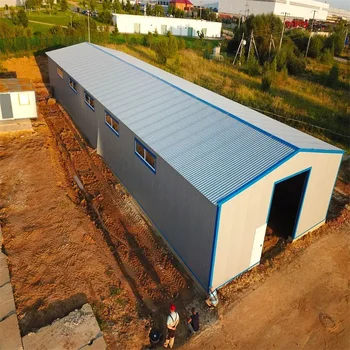 Prefabricated Curved Roof Design Structural Building Light Steel Shed ...